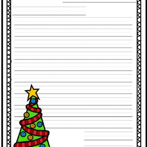 Christmas Themed Letter Writing Paper - Etsy