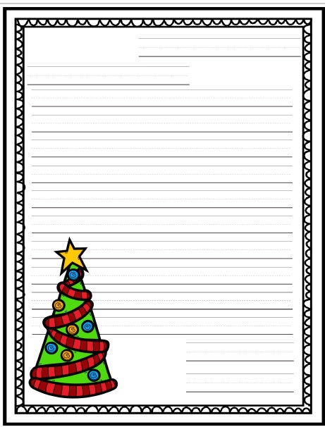 Christmas Themed Letter Writing Paper - Etsy