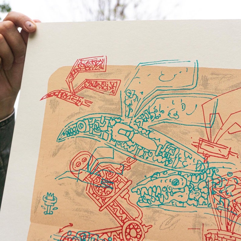 Silkscreen Print - 5 Colors - Etsy