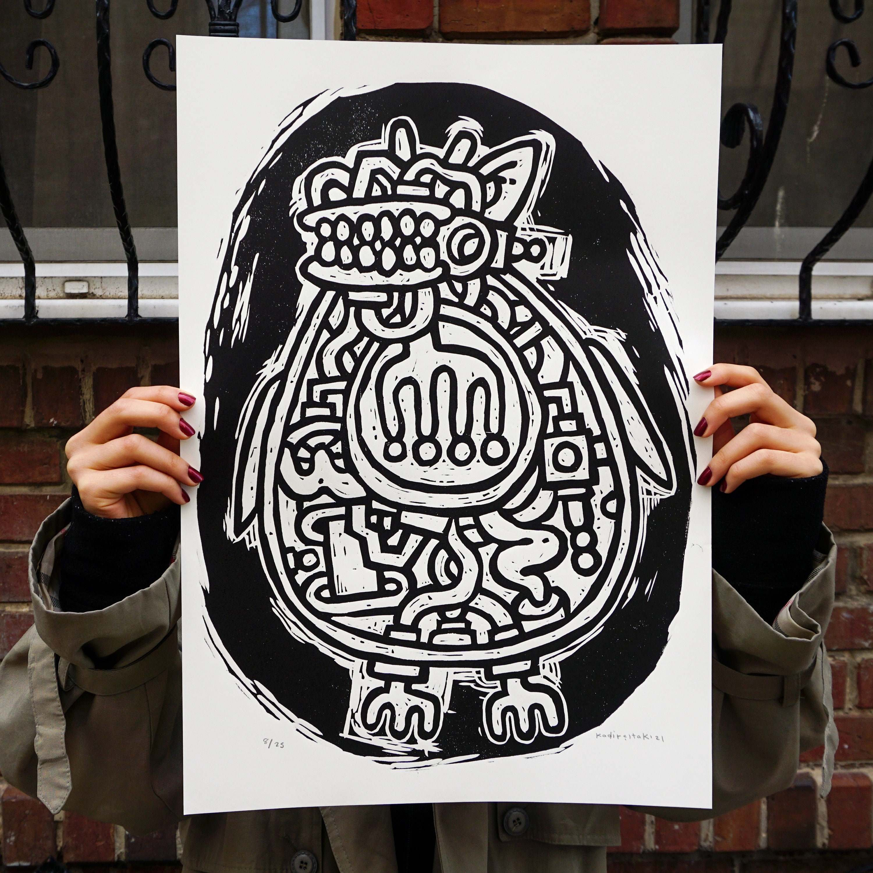 Linocut Print, Edition of 25 - Etsy