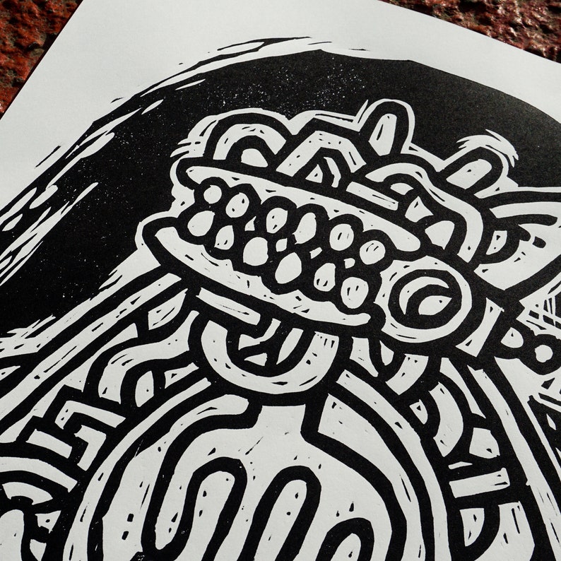 Linocut Print, Edition of 25 - Etsy