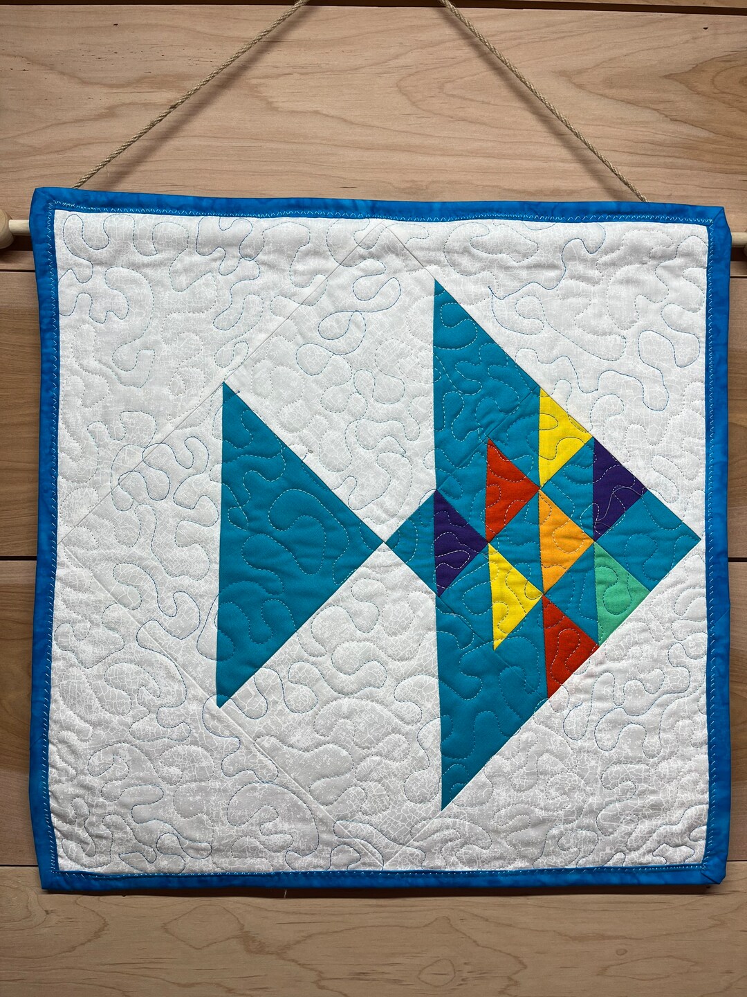 Rainbow Fish Wall Hanging - Etsy
