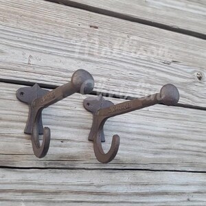 2 Cast Iron Extra Large Industrial Horse Harness Hooks - Etsy