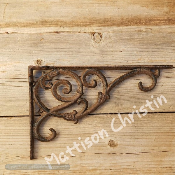 Wood Shelf Bracket Scroll - Etsy