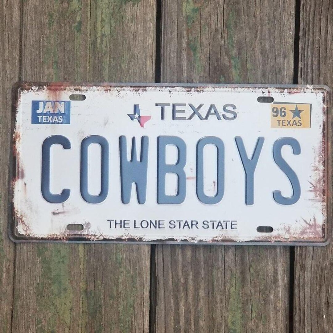 Tin Sign Man Cave Dallas Cowboy Wall Decor - Etsy
