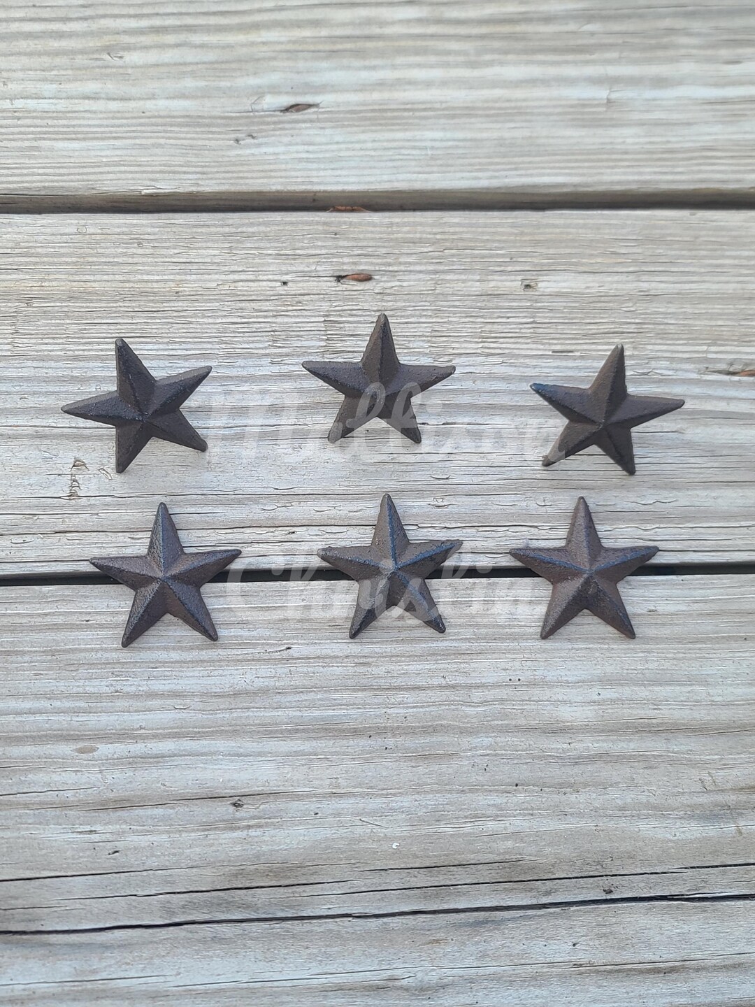 6 Cast Iron Star Nail Home Western Decor - Etsy
