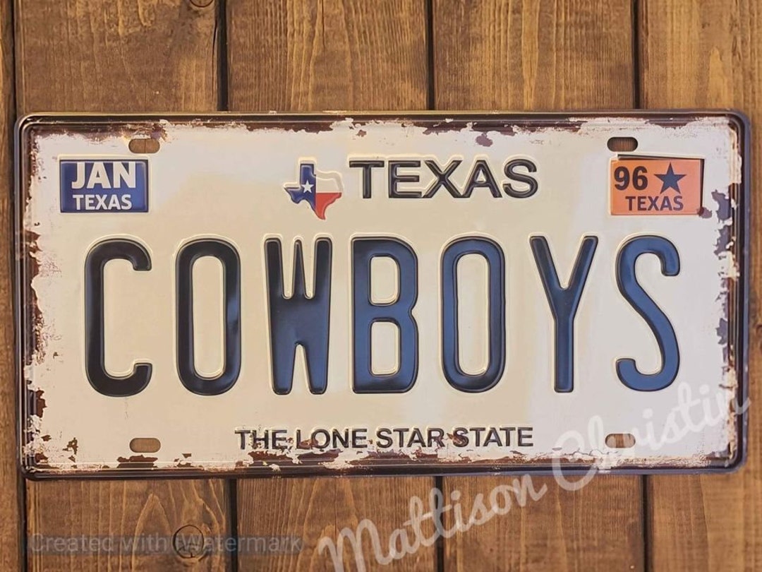Tin Sign Man Cave Dallas Cowboy Wall Decor - Etsy