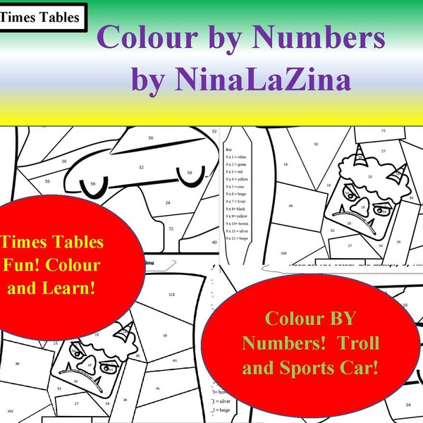 Multiplication Learn Coloring Etsy Singapore multiplication-learn-coloring-etsy-singapore