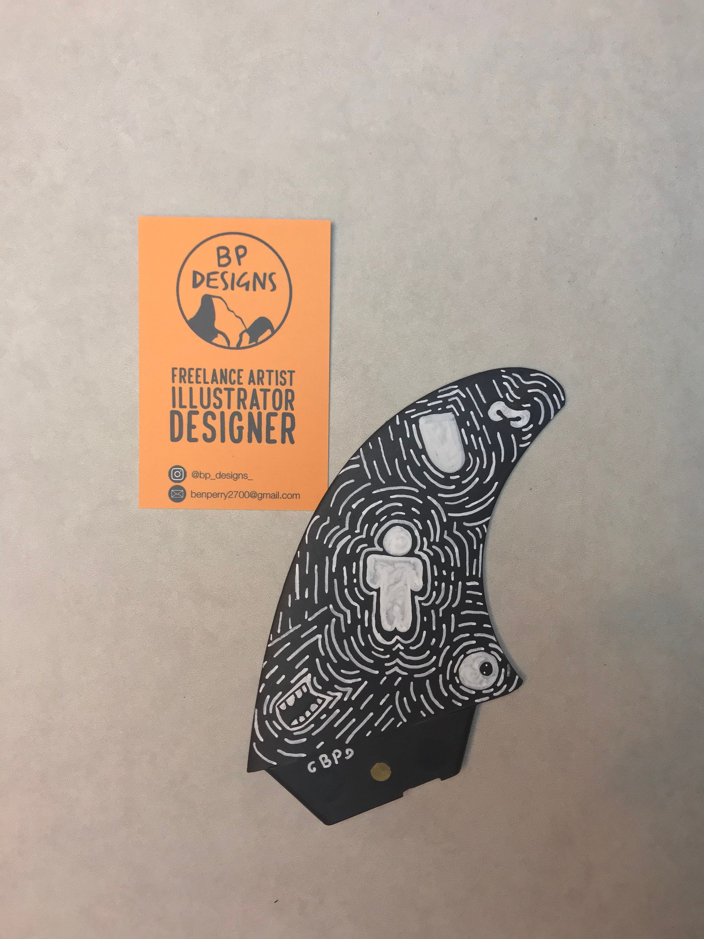 Hand Painted Surfboard Fins - Etsy