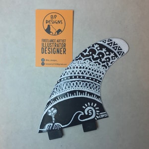 Hand Painted Surfboard Fins - Etsy