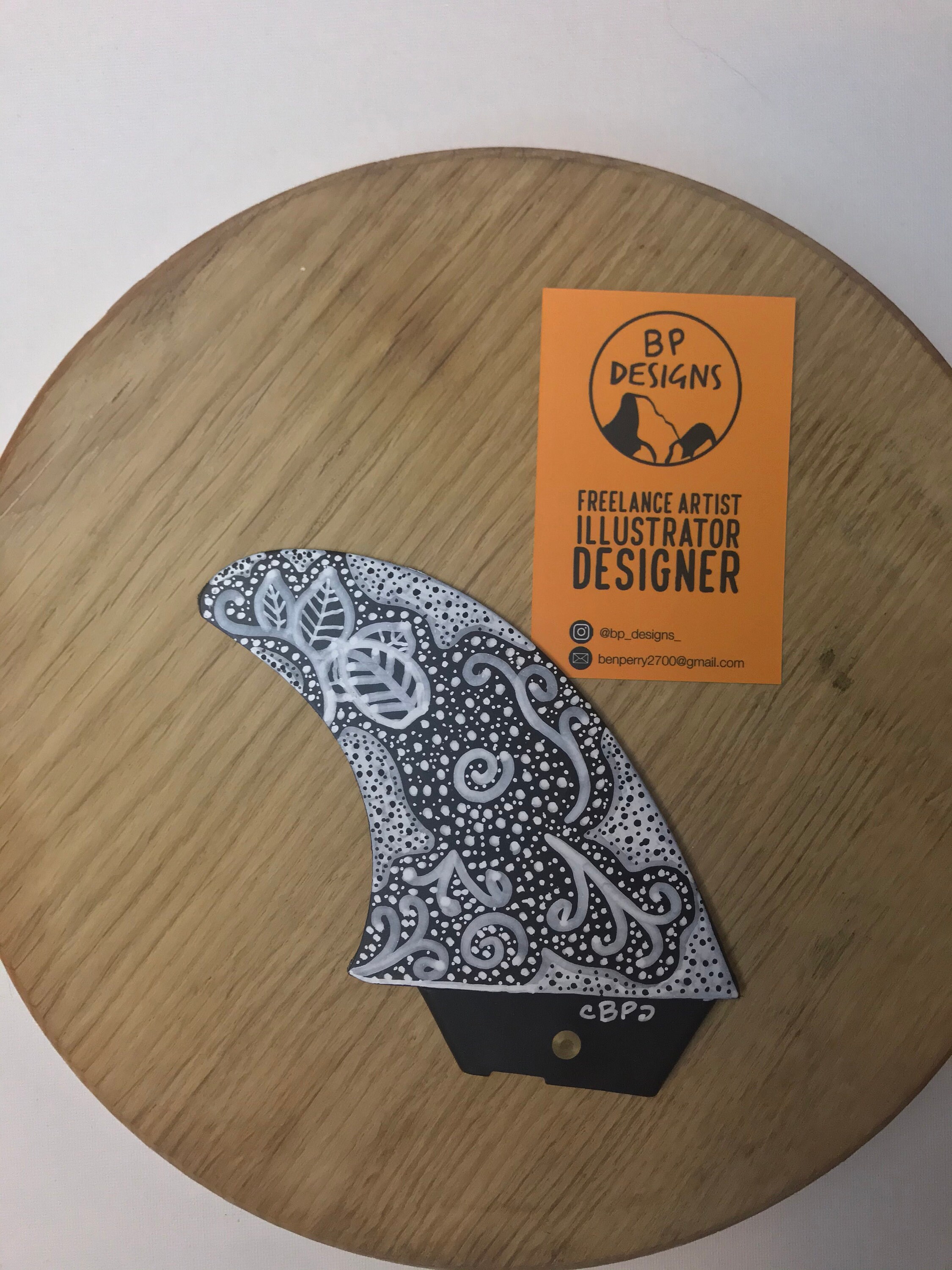 Hand Painted Surfboard Fins - Etsy