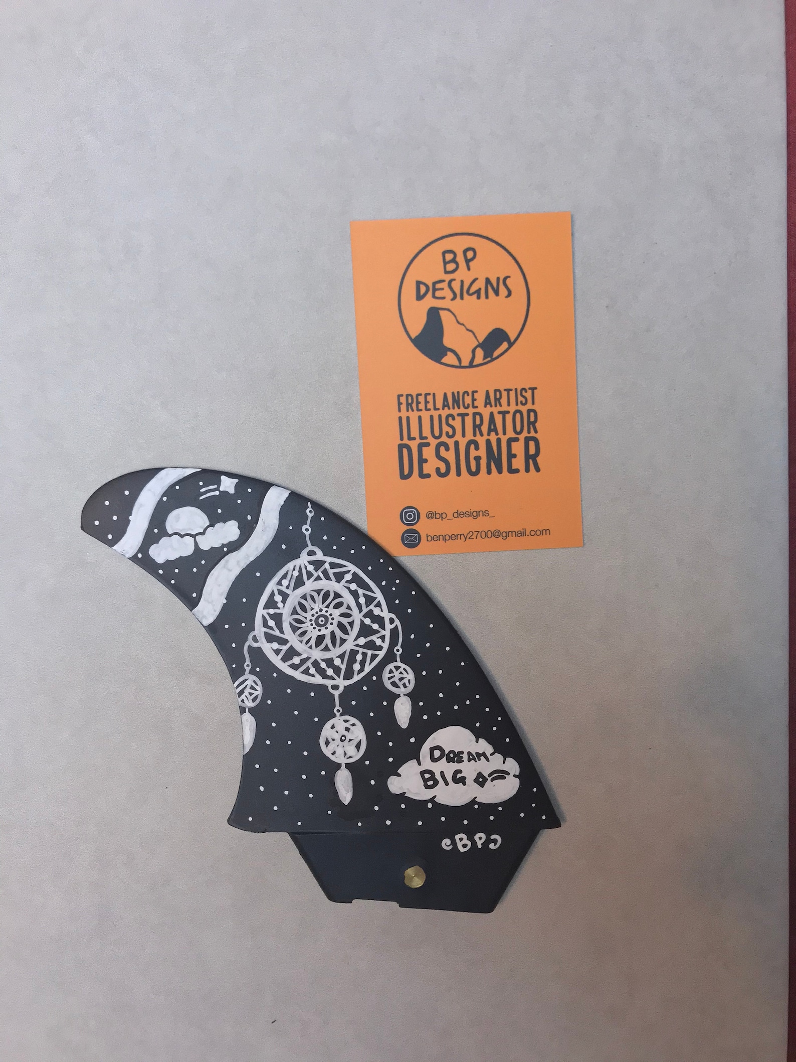 Hand Painted Surfboard Fins - Etsy