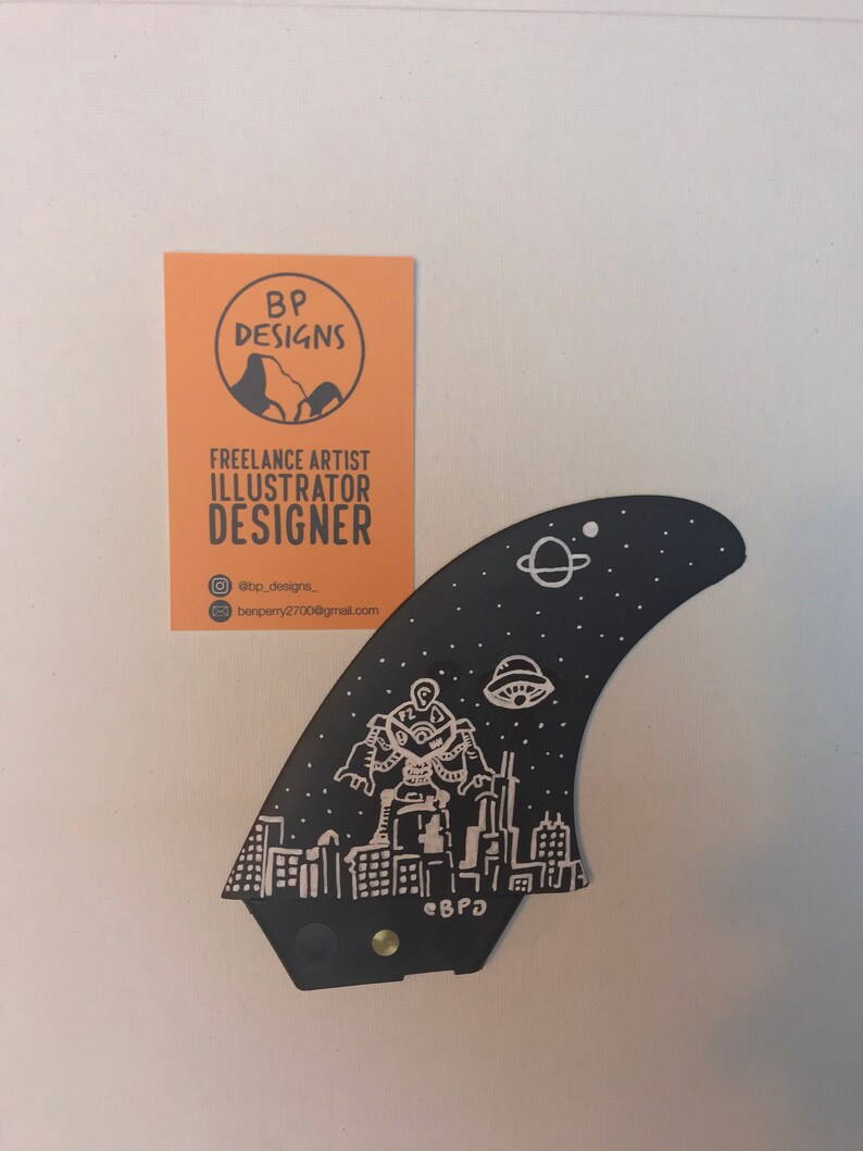 Hand Painted Surfboard Fins - Etsy