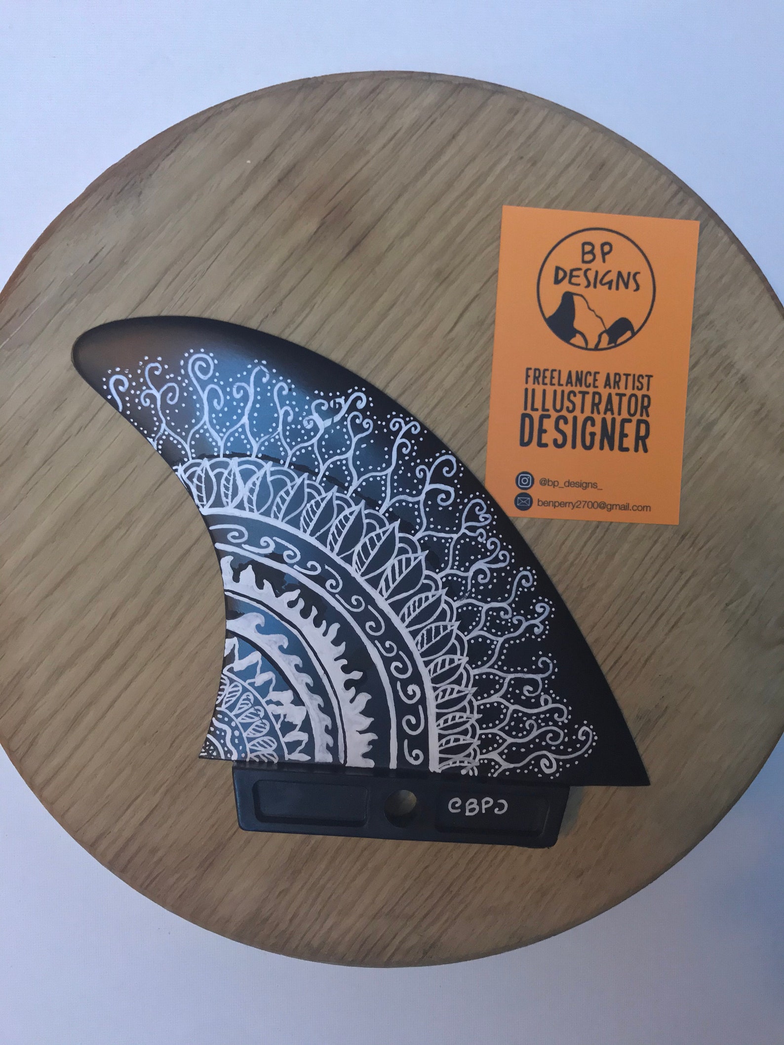 Hand Painted Surfboard Fins - Etsy