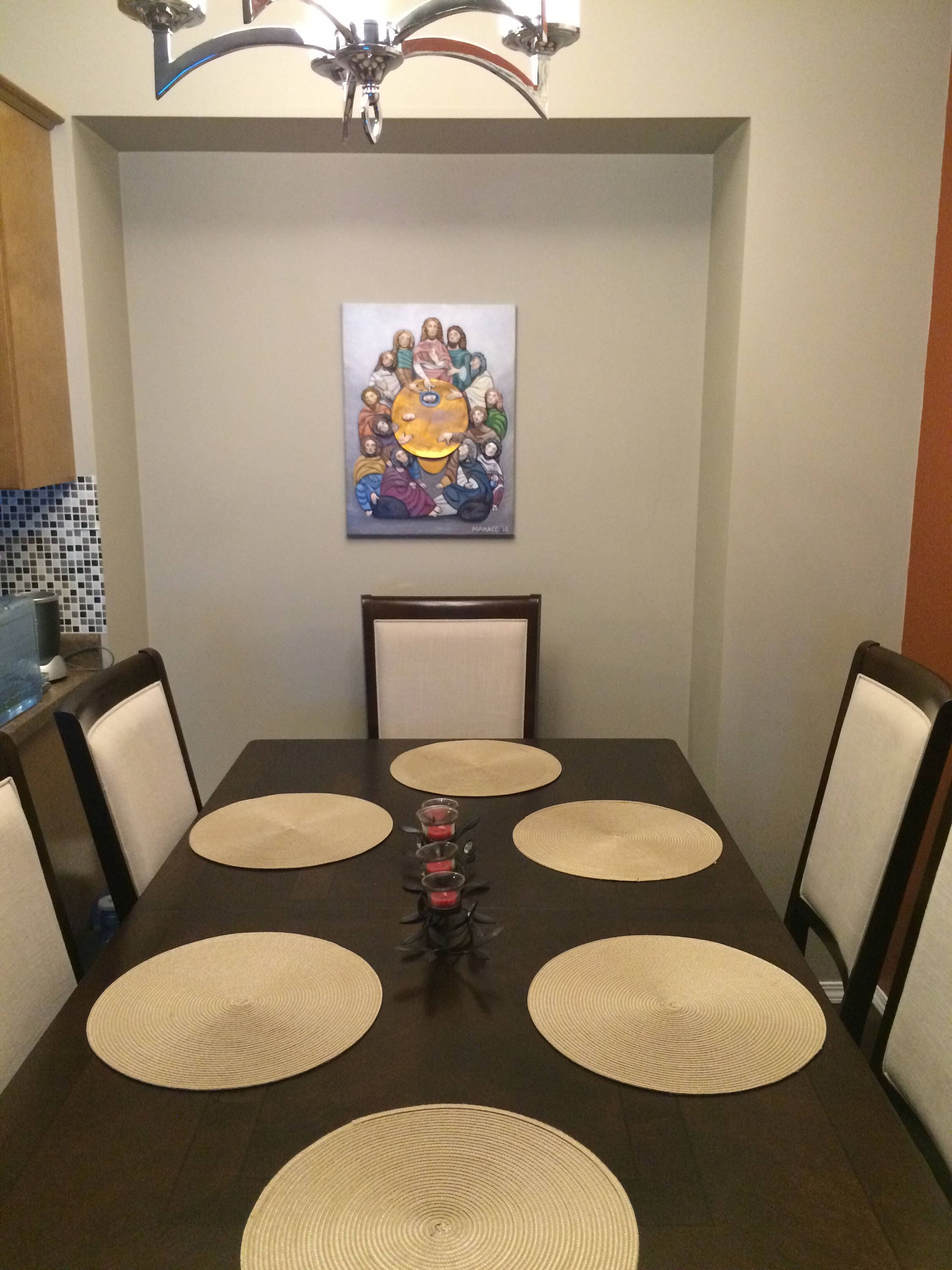 The Last Supper in A Round Table - Etsy