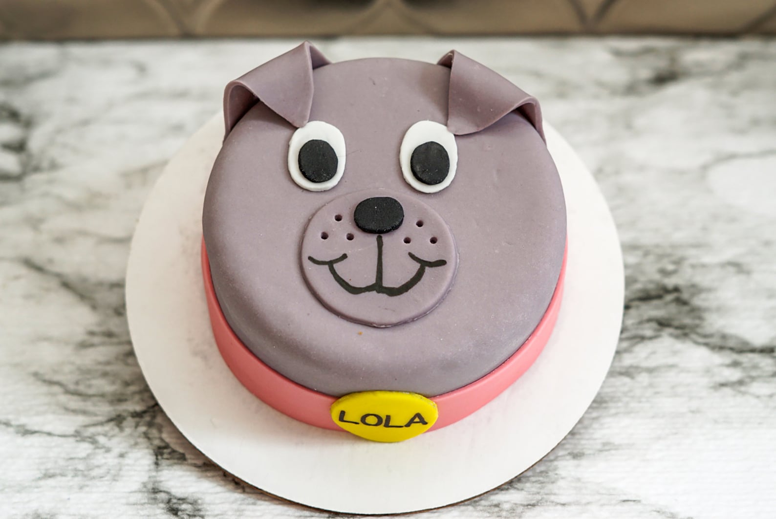 Dog Face Birthday Cake Treat 4 Inch Personalized Peanut - Etsy