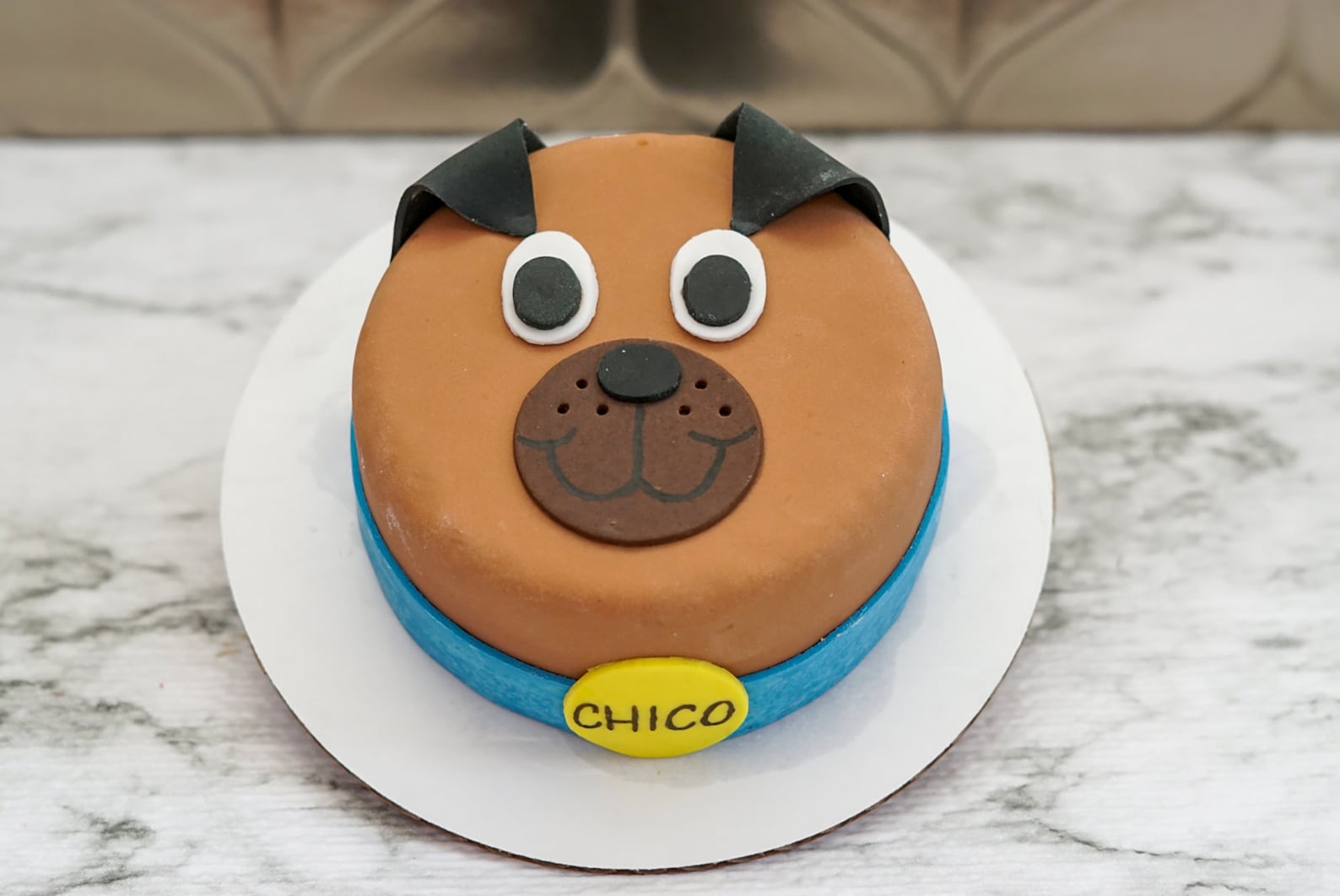Dog Face Birthday Cake Treat 4 Inch Personalized Peanut - Etsy