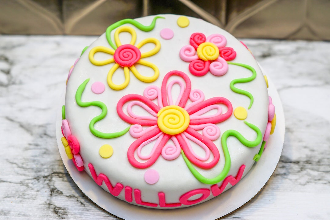 Custom Designed Dog Birthday Cake Treat 4 or 6 Inch Personalized Pet ...