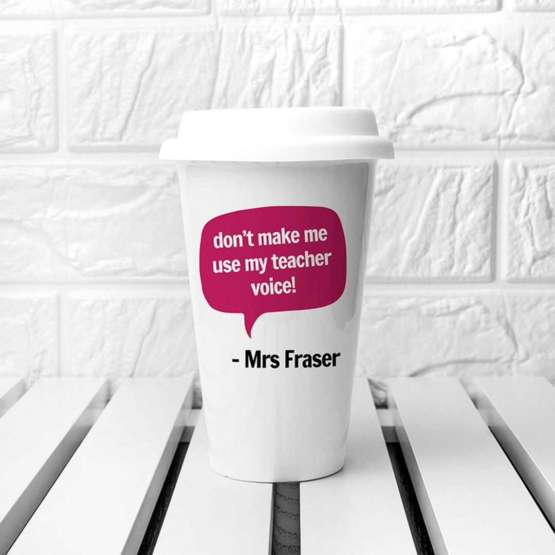 Personalised Teacher Says Travel Mug Teacher Gift Best - Etsy UK