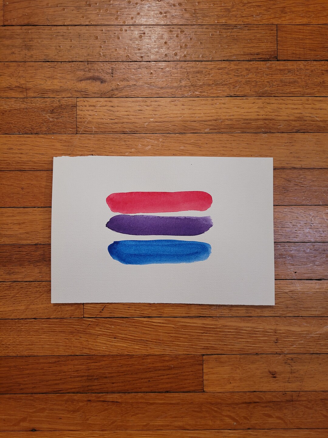 Bi Pride Flag Painting - Etsy