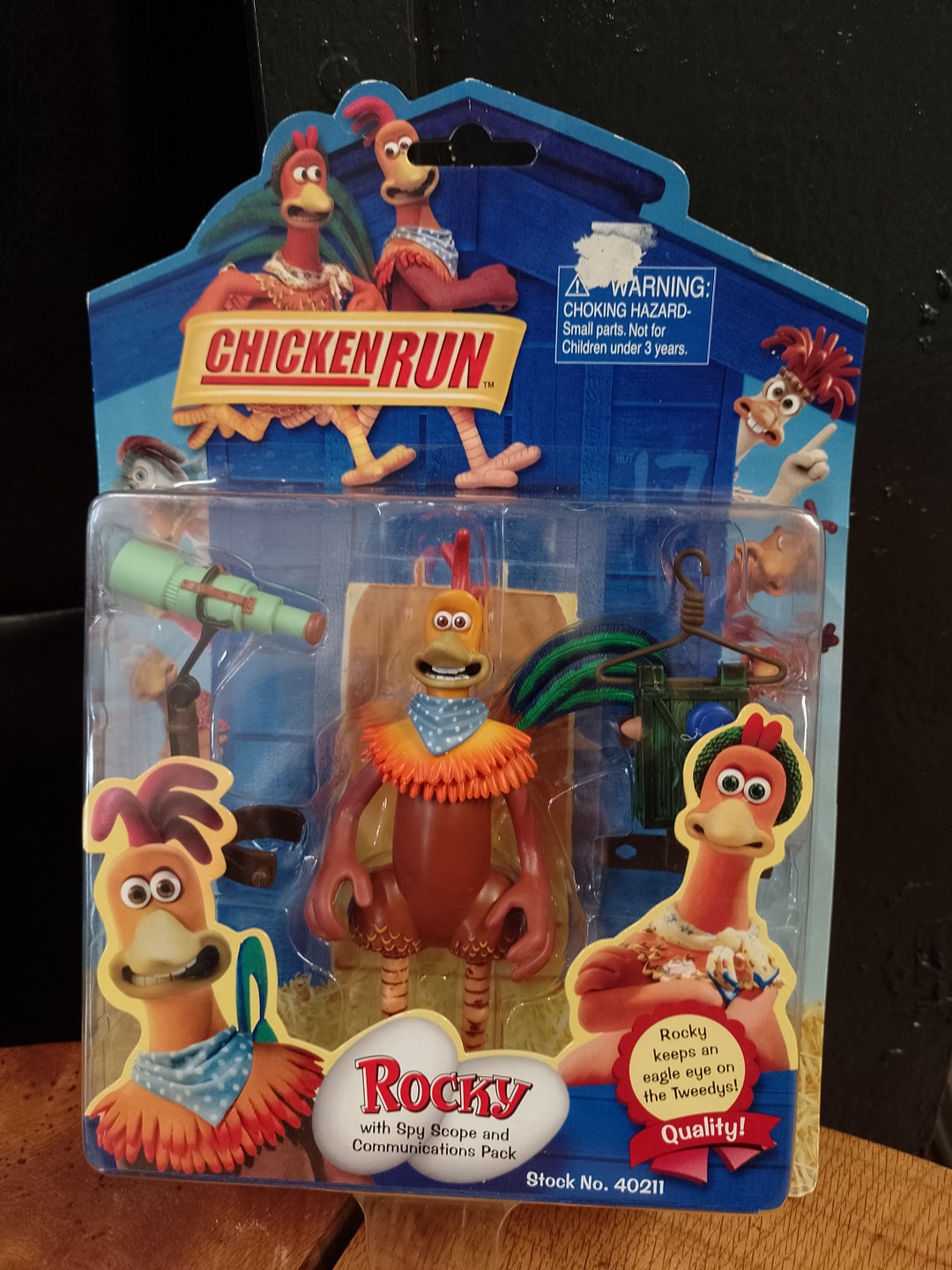 Chicken Run Licensed Unopened Figure Rocky With Sky Scope - Etsy