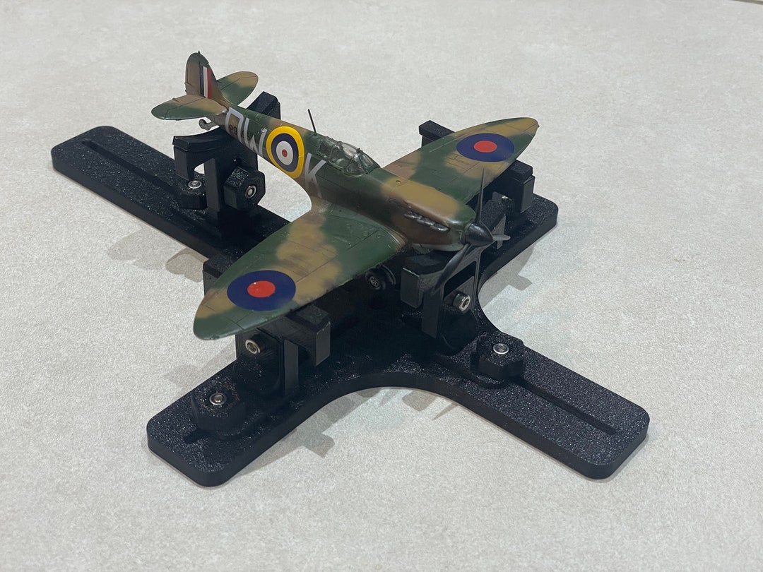 Model Aircraft Adjustable Stand Berth Jig Holder Plane 1/48 1/72 1/144 ...