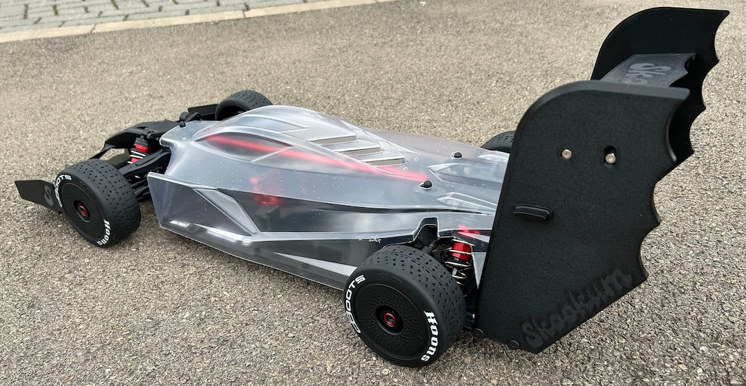 Arrma Limitless Large Adjustable Bat Wing Style Rear Twin Wing Spoiler ...