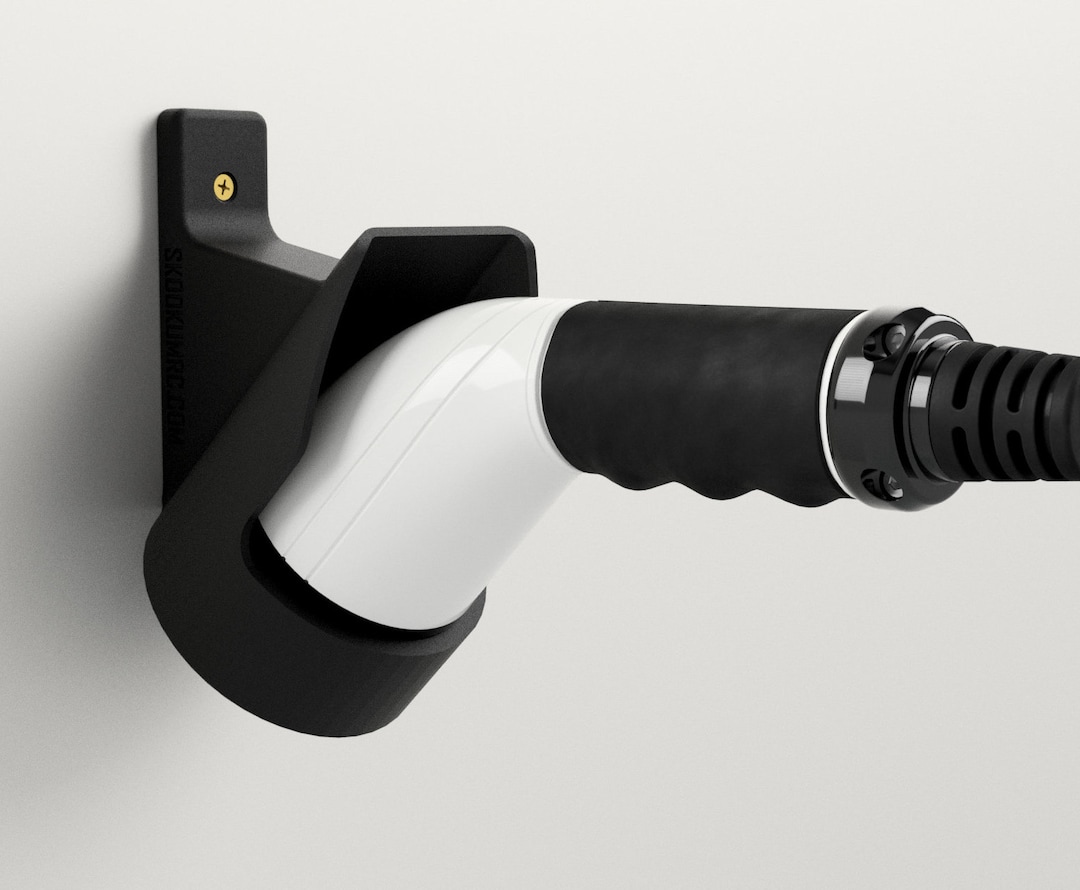 Type 2 EV Charger Cable Plug Holder Wall Hook Mount Bracket Socket Tidy ...