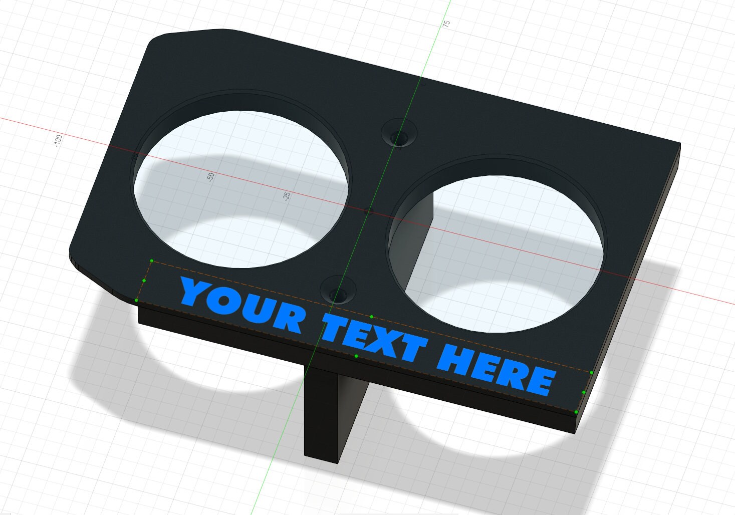 For Porsche 986 Boxster & 996 911 Cup Holder With Your Custom Text for ...