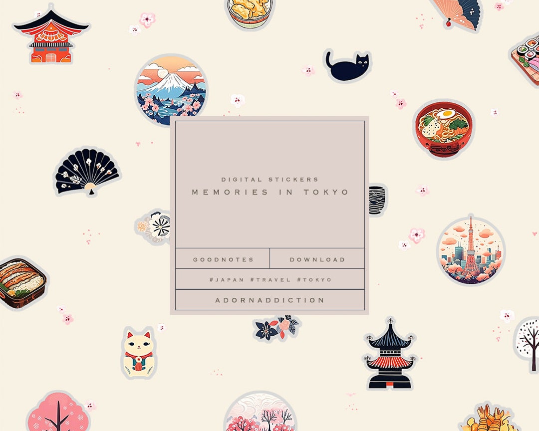 Travel Digital Stickers for Planners, Goodnotes Digital Stickers ...