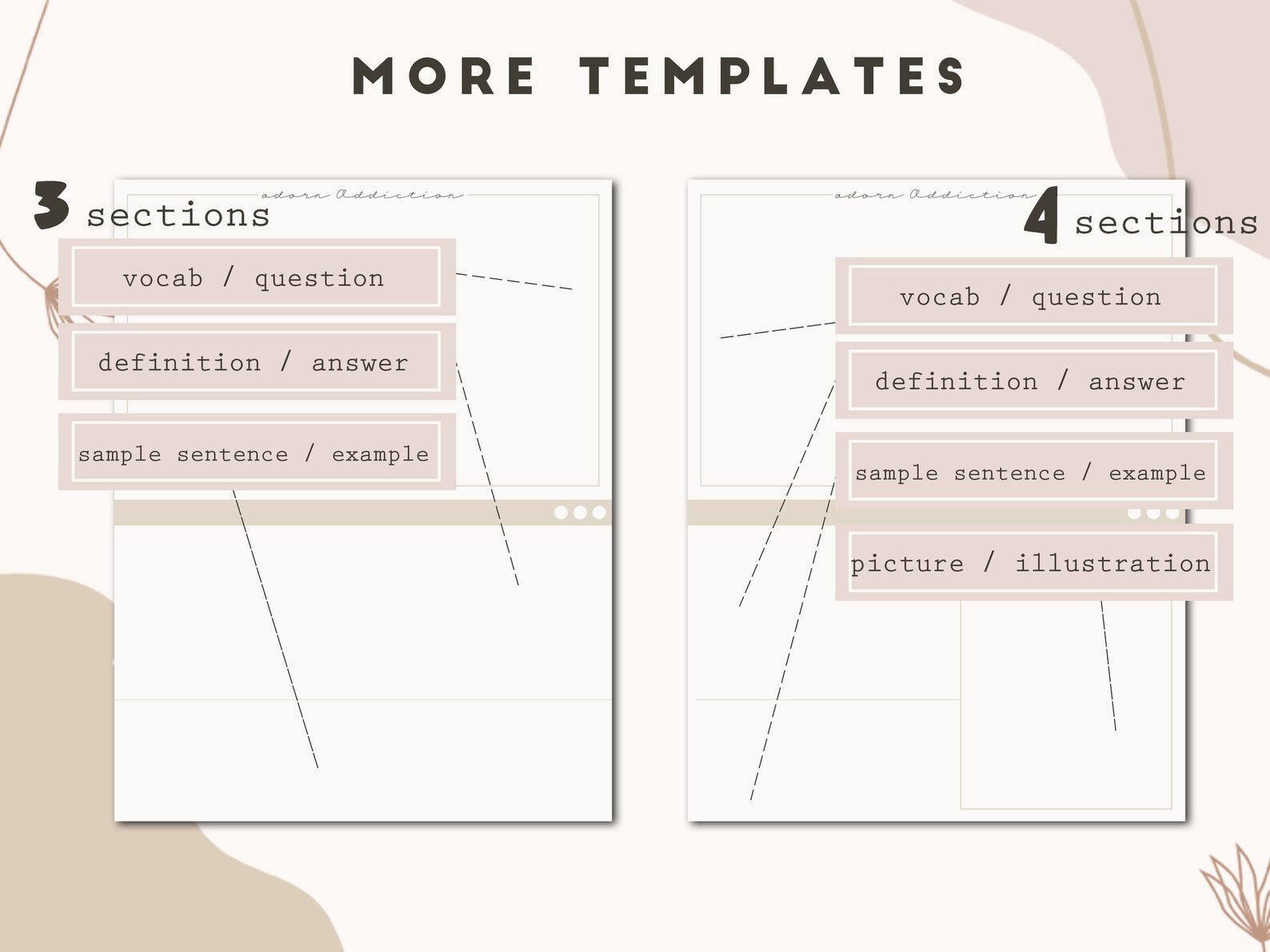 Neutral Minimalistic Goodnotes Flashcards Goodnotes Template, Digital ...