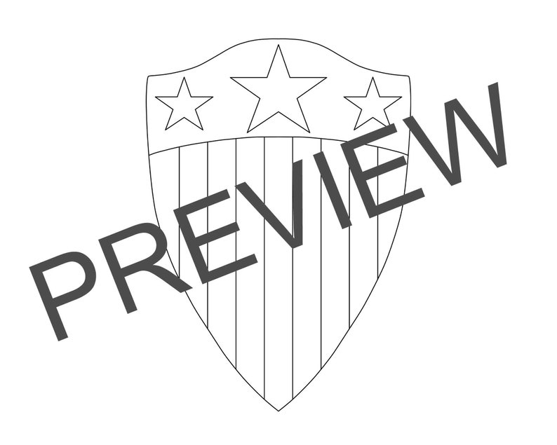 Captain America Shield Inspired Pattern - Etsy