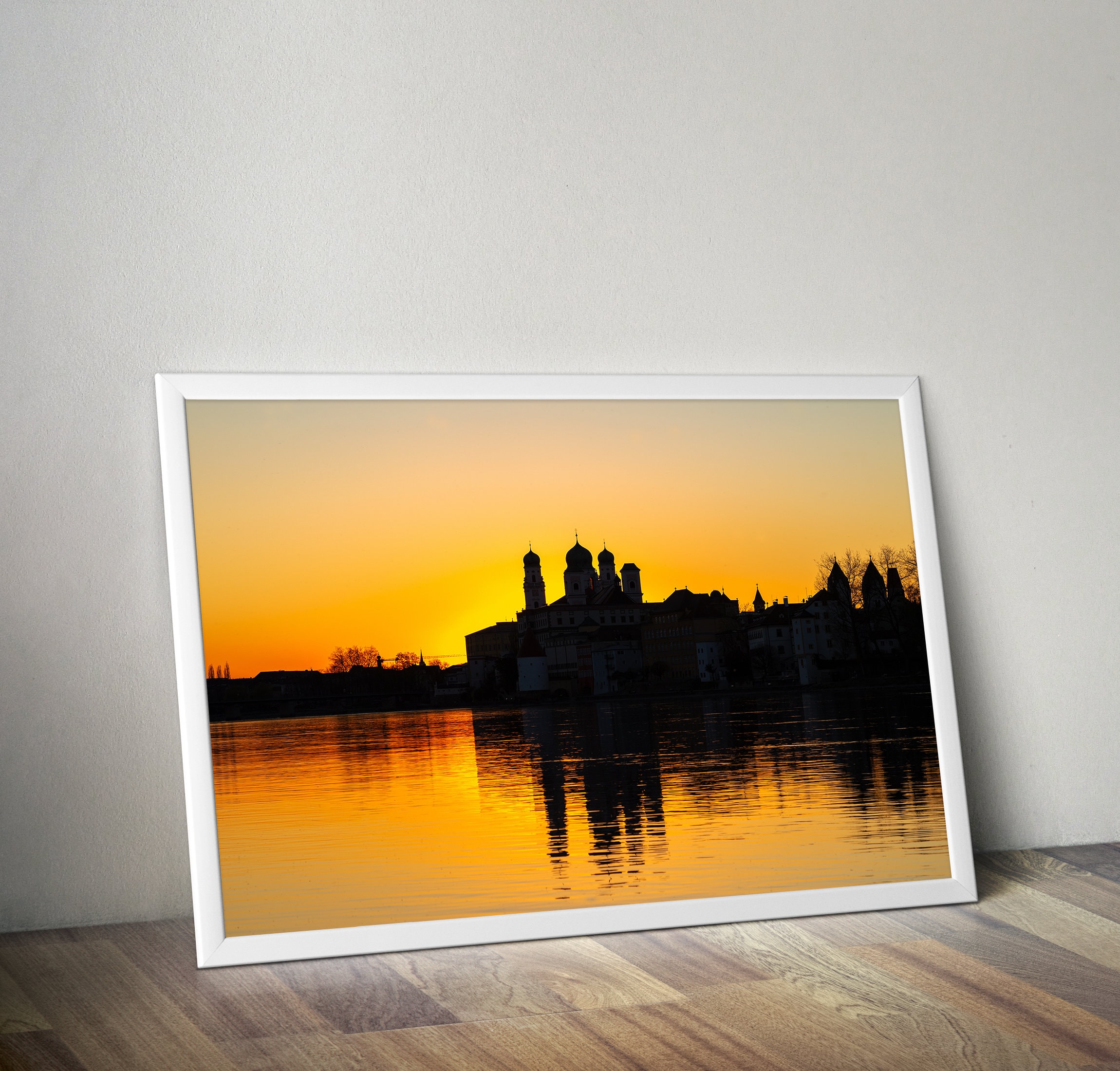 Instant Printable Wall Art Panorama of Passau at Dusk, Germany - Large ...