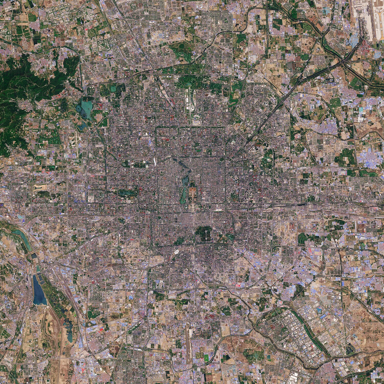 Instant Downloadable High Resolution Satellite Image of Beijing and the ...