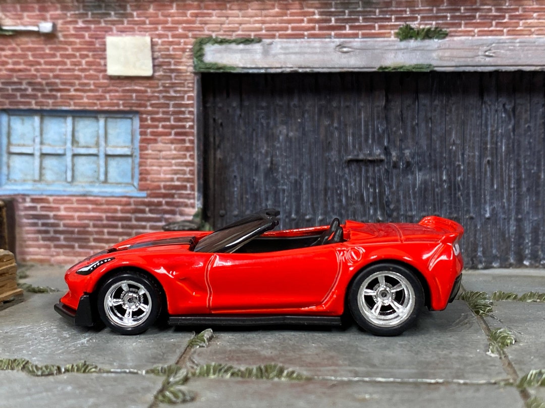 Custom Hot Wheels Chevy Corvette C7 Z06 Convertible Red - Etsy