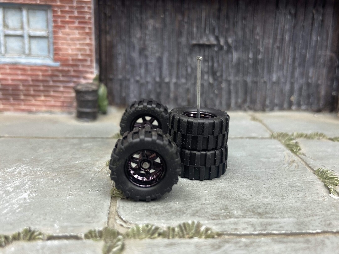 Custom Hot Wheels Wheels and Matchbox Rubber Tires Black 6 - Etsy