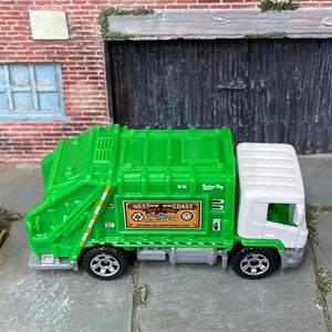 Loose Matchbox Garbage King Trash Truck Green and White - Etsy