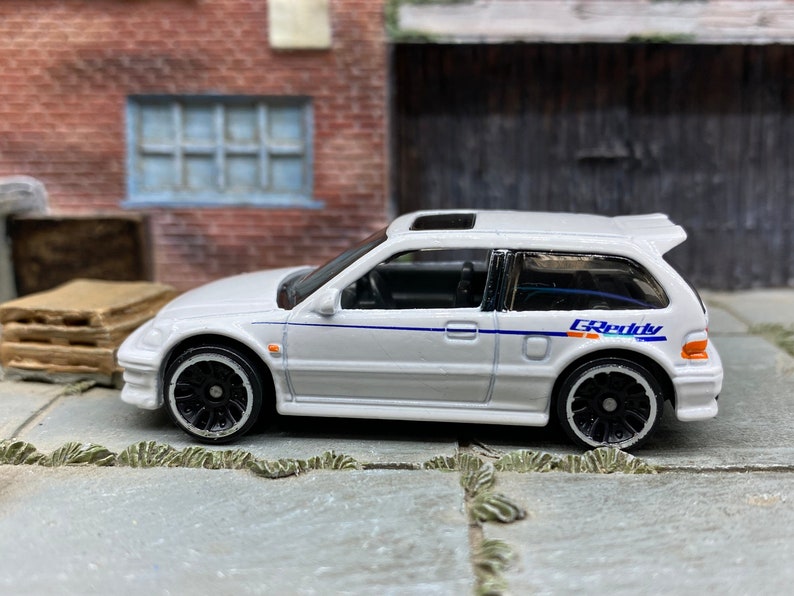 Loose Hot Wheels Honda Civic EF - Greddy White - Etsy