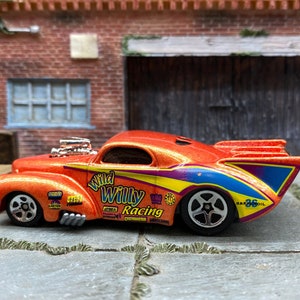 Loose Hot Wheels - 1941 Willys Coup Drag Car - Wild Willy Orange and ...