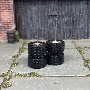 Custom Hot Wheels Wheels and Matchbox Rubber Tires Hot Rod Mag Wheels ...