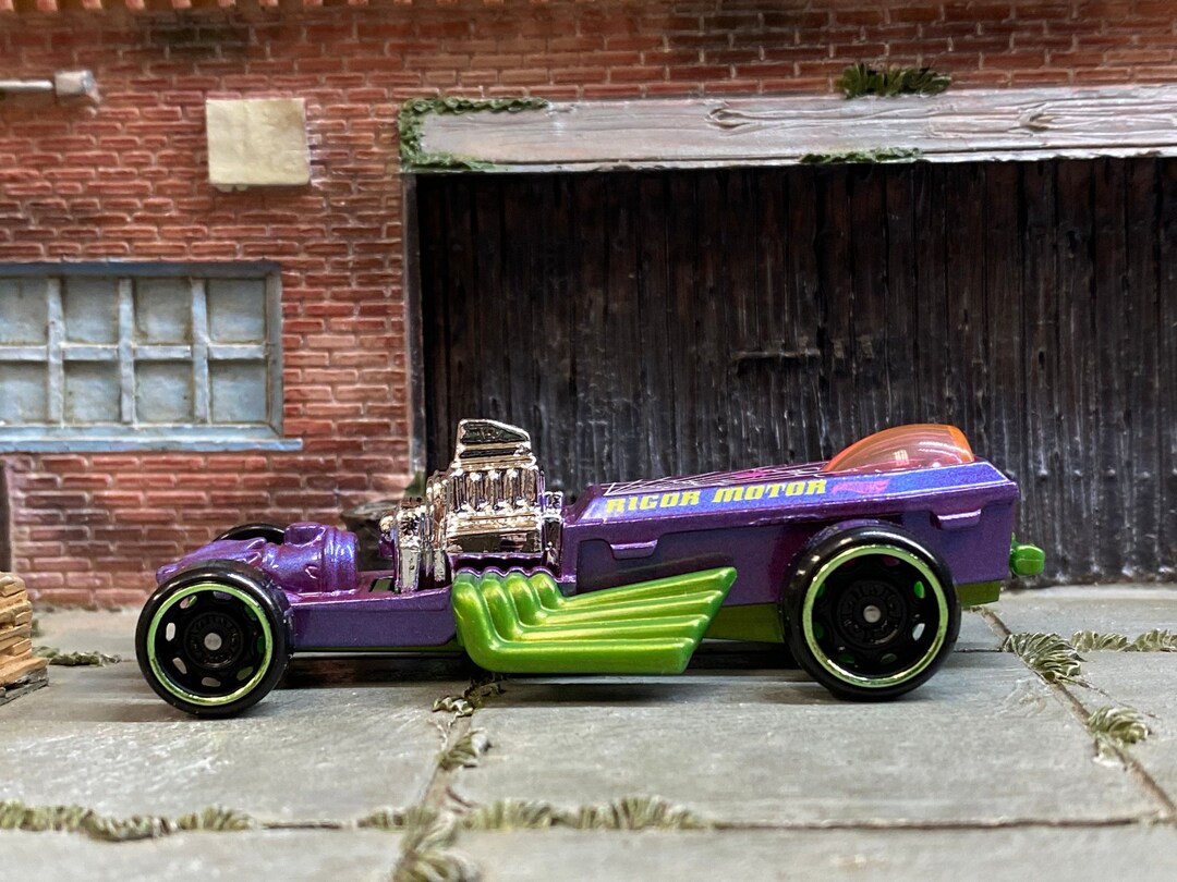 Loose Hot Wheels Rigor Motor Drag Car Dragster Purple and - Etsy