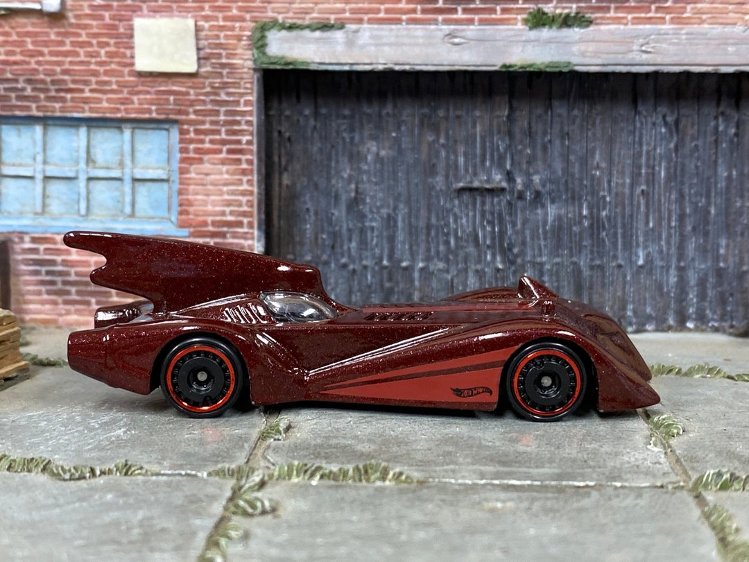 Loose Hot Wheels - Batmobile - Burgundy - Etsy
