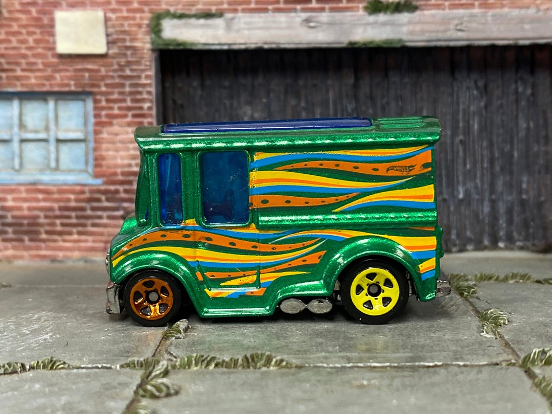 Loose Hot Wheels Bread Box Bread Van Green, Orange and Yellow - Etsy