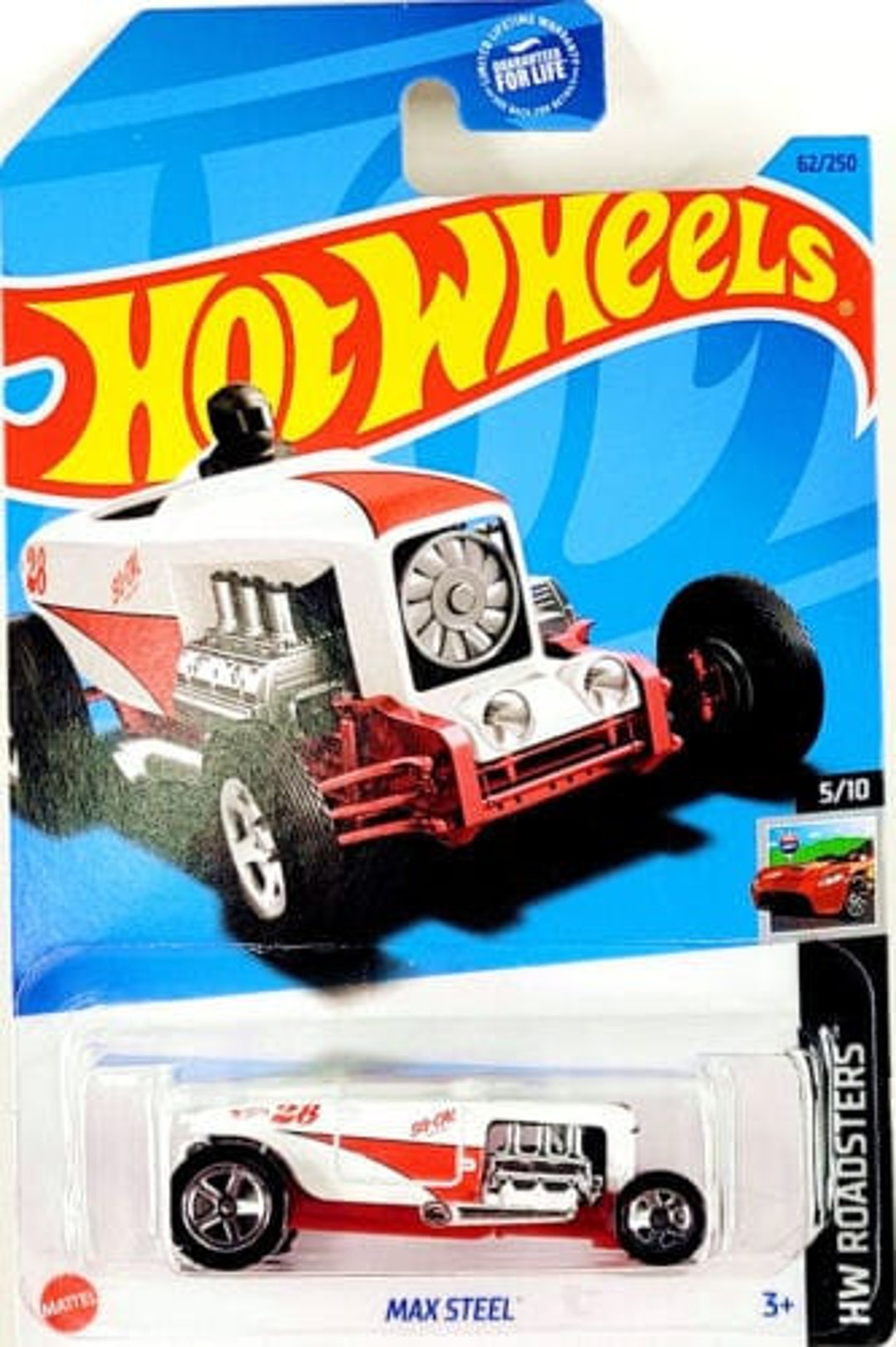 Collectable Carded Hot Wheels 2023 Max Steel Hot Rod So-cal White and ...