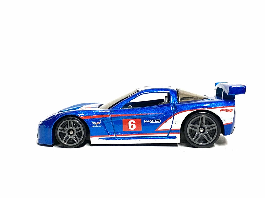 Loose Hot Wheels Chevy Corvette C6-R Race Car Blue and - Etsy
