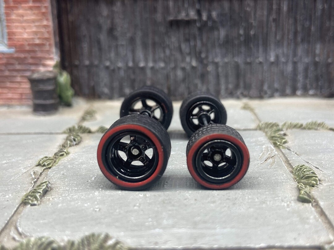 Custom Hot Wheels Matchbox Rubber Tires & Wheels: Red Line Rubber Tires ...
