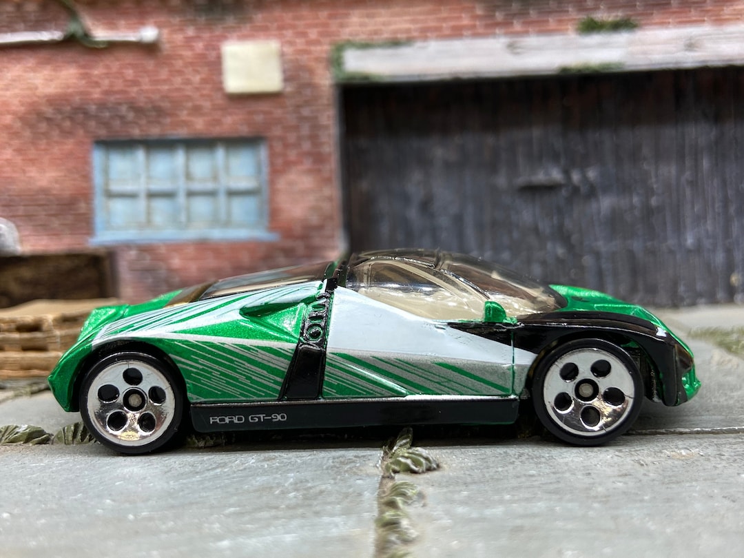 Loose Hot Wheels Ford GT90 Dressed in Green, White and Black - Etsy