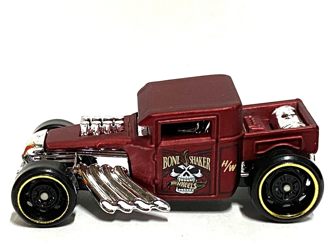 Loose Hot Wheels Bone Shaker Hot Rod Truck Satin Red With - Etsy
