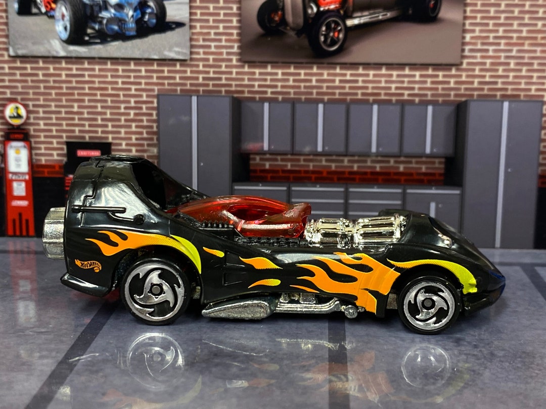 Loose Hot Wheels - X-ploder - Black With Flames - Etsy