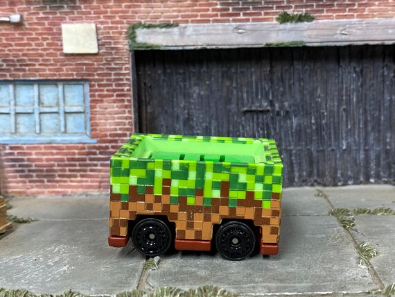 Loose Hot Wheels Minecraft Minecart Green Etsy Australia